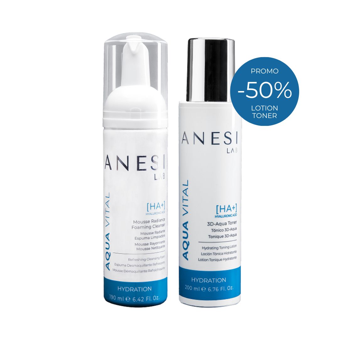 DUO Mousse Radiance [HA+] & Lotion Tonique 3D Aqua Vital [HA+] – Aesthe ...